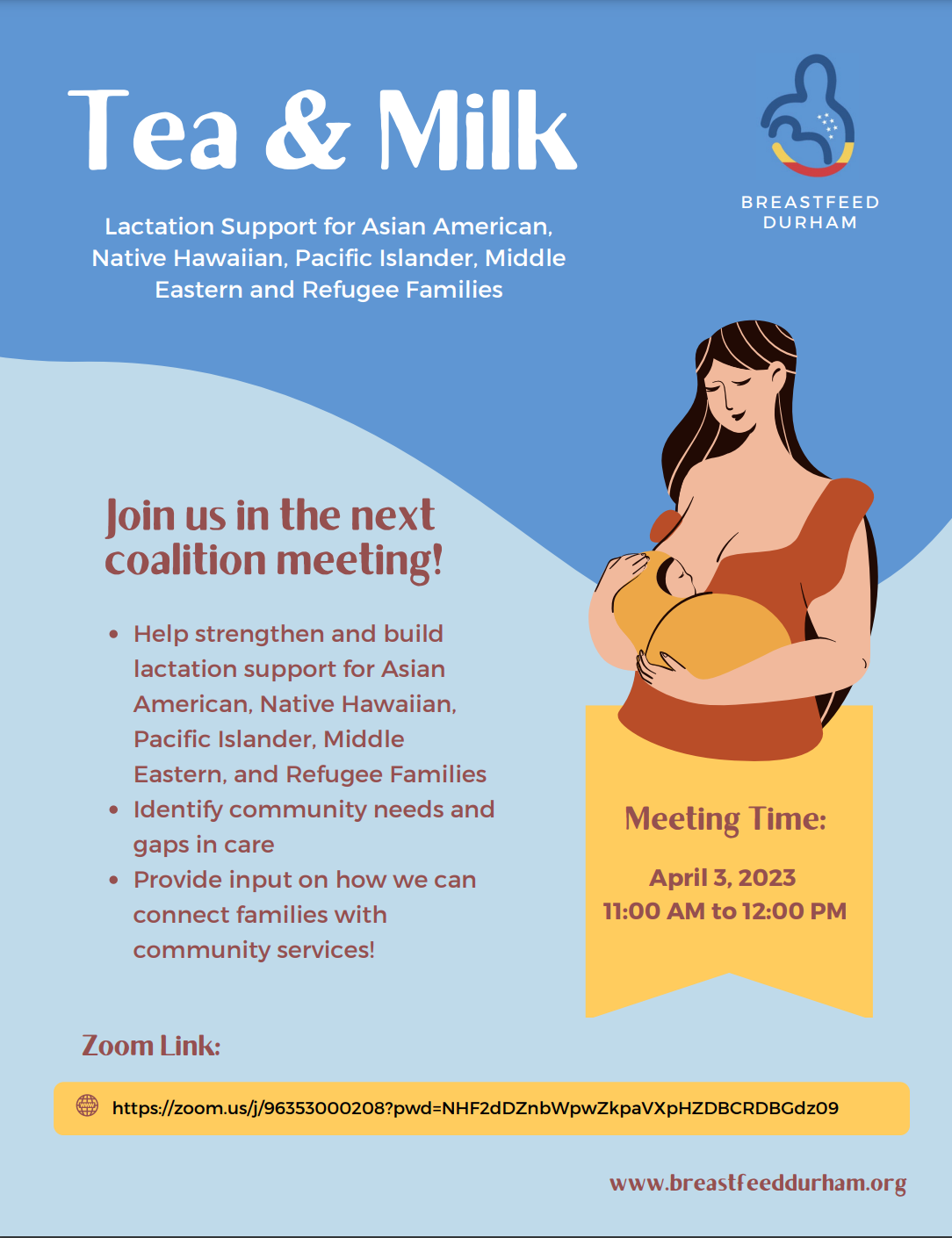Tea & Milk Coalition Meeting | Breastfeed Durham